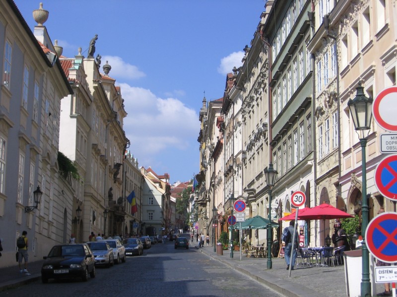Nerudova Street Towards Prague Castle Prague Nerudova Street Towards Prague Castle Prague